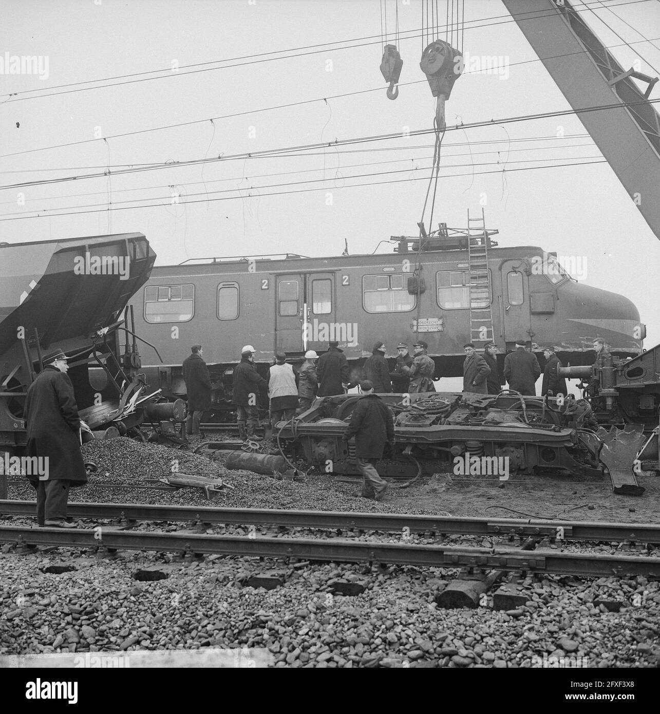 Freight train accident Black and White Stock Photos & Images - Alamy