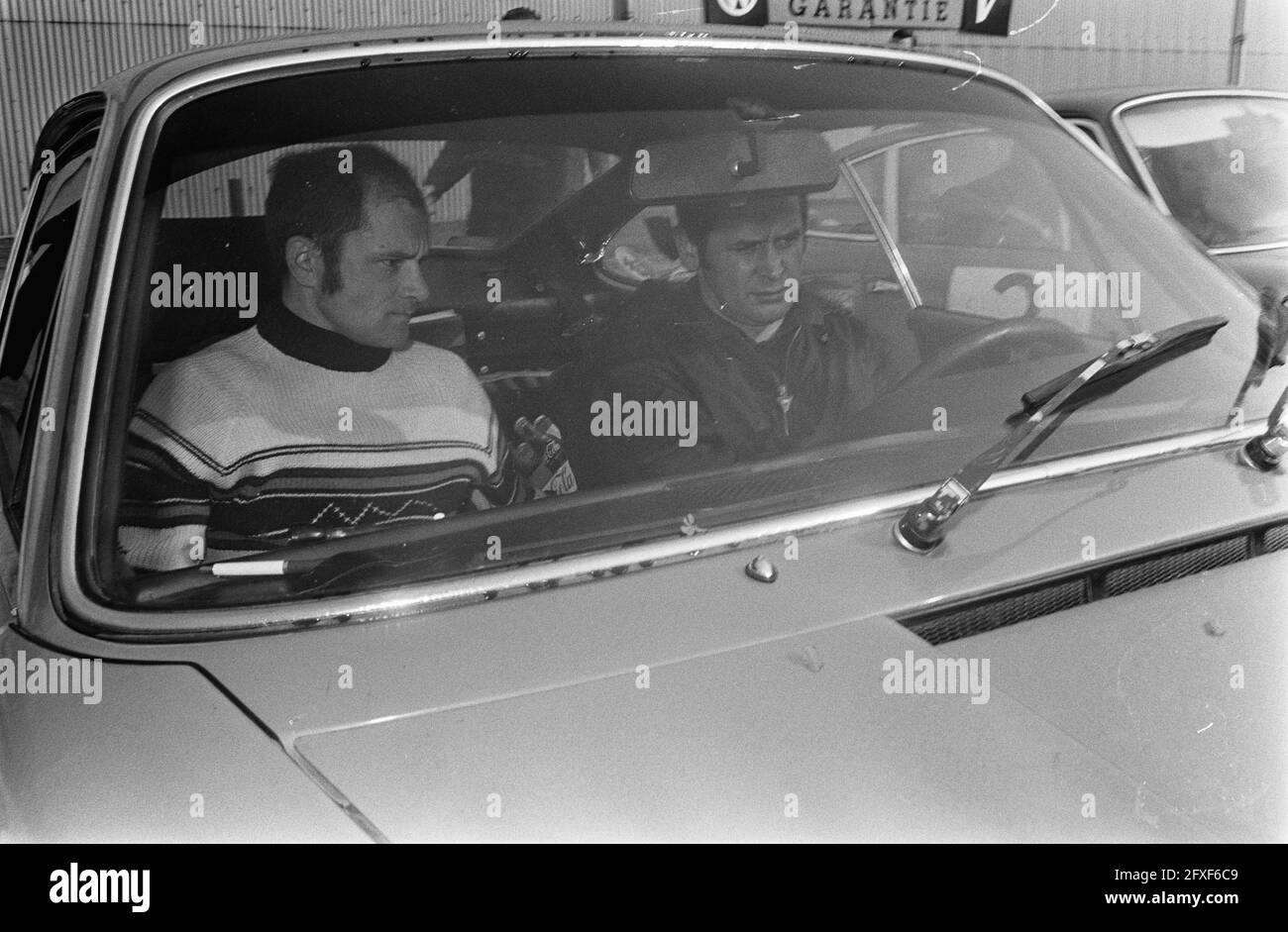 Tulip Rally 1969 started in Rotterdam 2 Belgian ladies, on the left ...