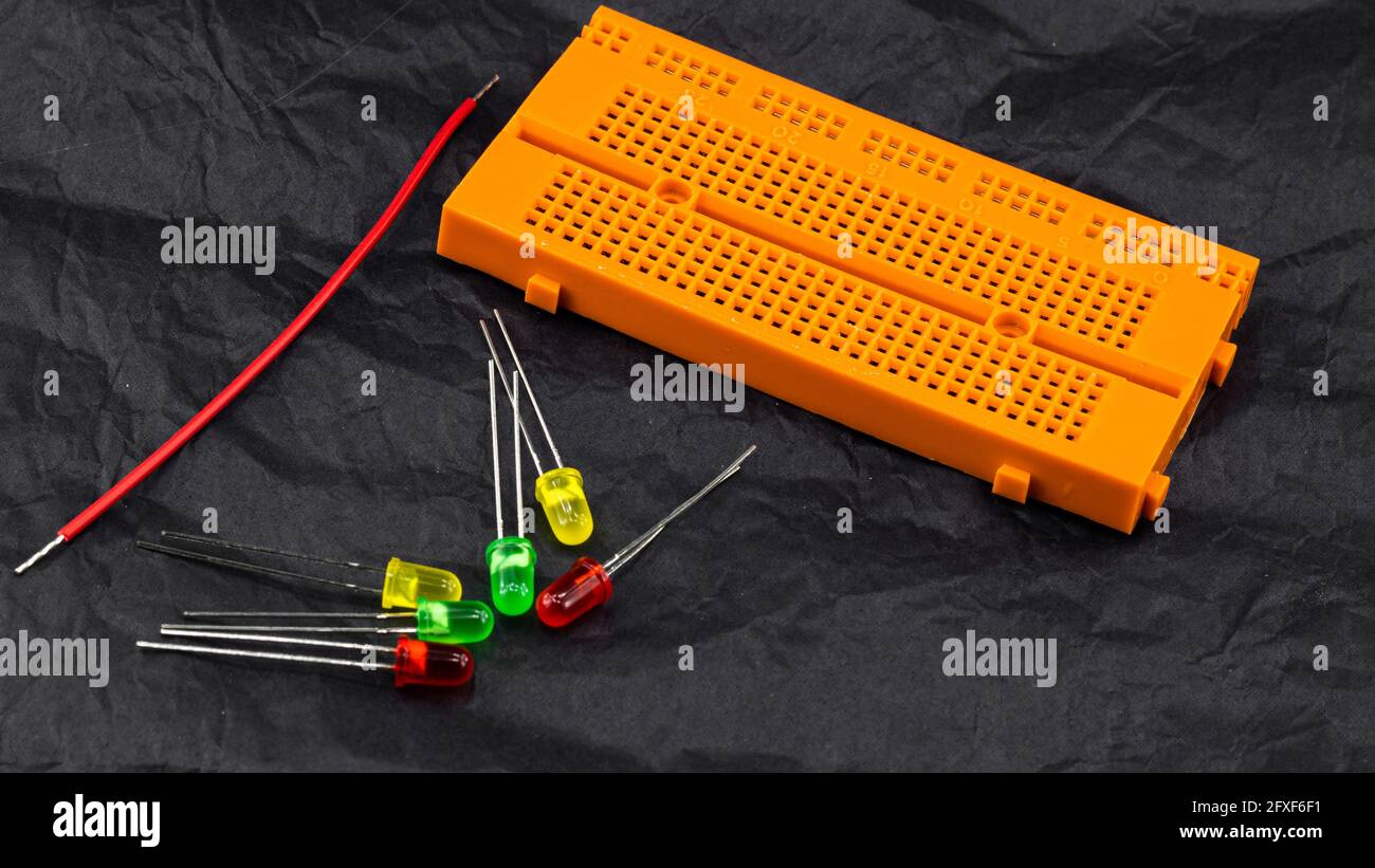 electronic components and devices on white Stock Photo - Alamy