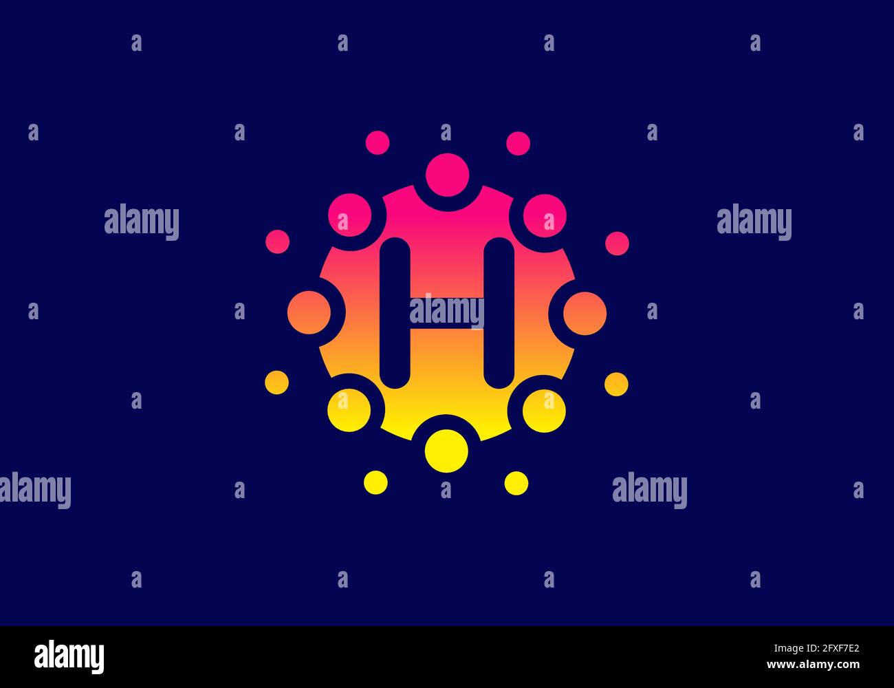 H fonts Stock Vector Images - Alamy