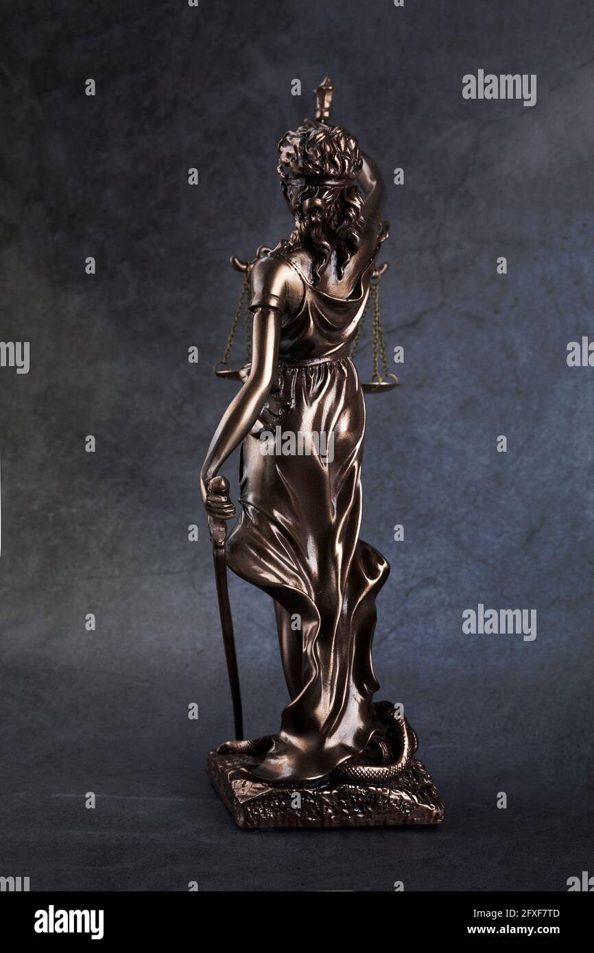 crime and law concept, statue of justice Stock Photo - Alamy