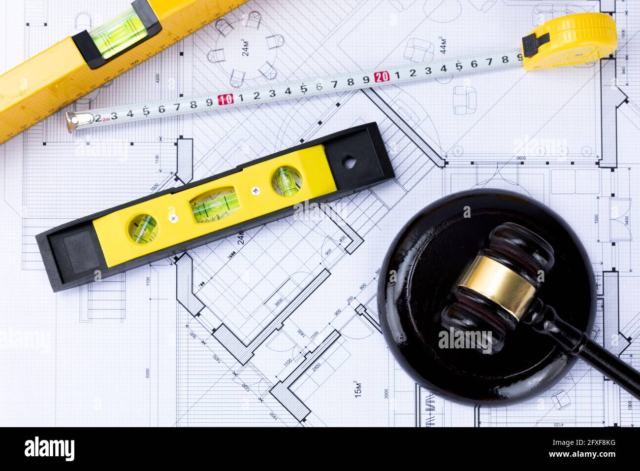 Crime and law - architecture, building fraud concept Stock Photo - Alamy