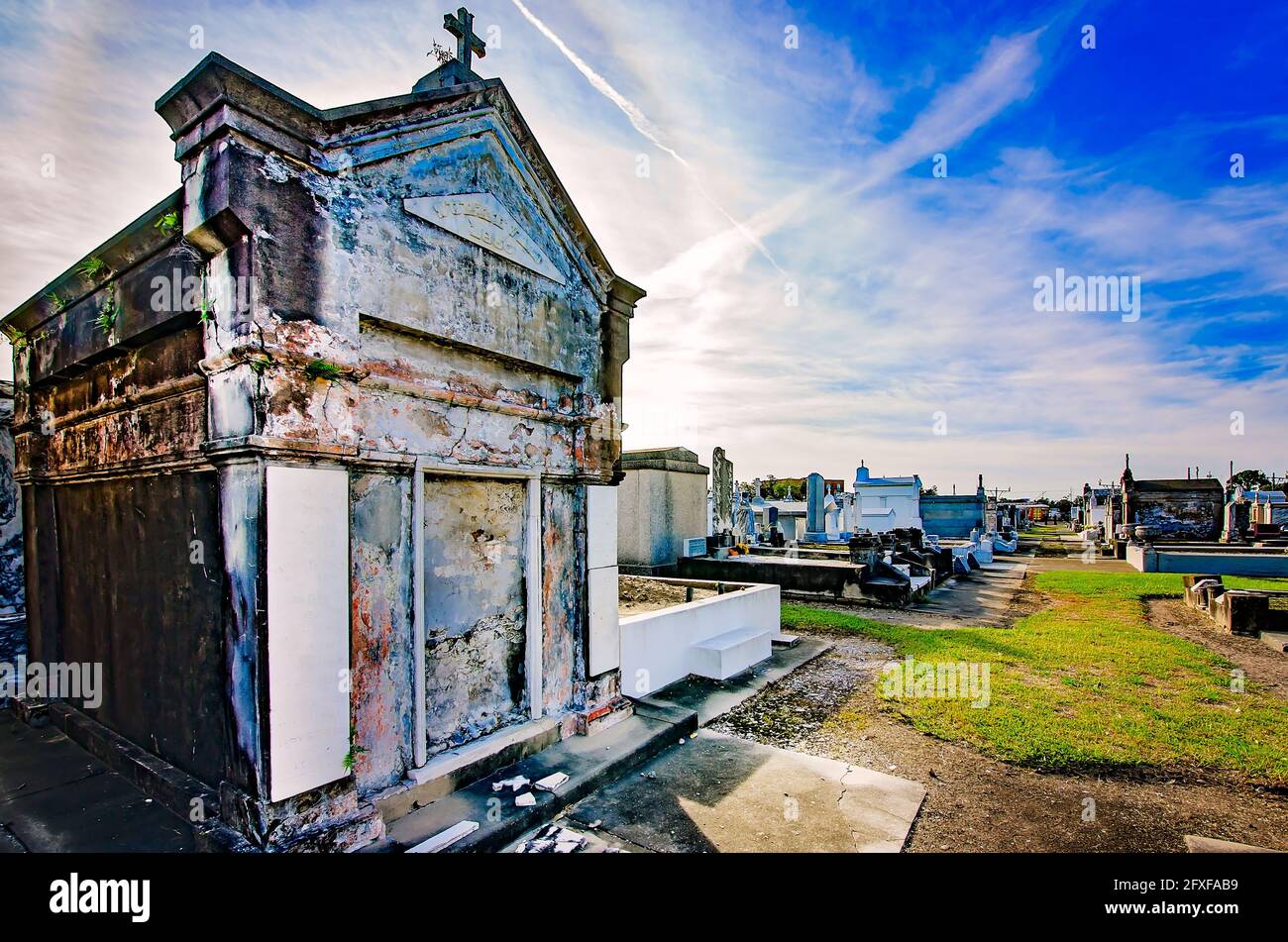 Above-ground graves and family tombs are pictured at St. Patrick ...