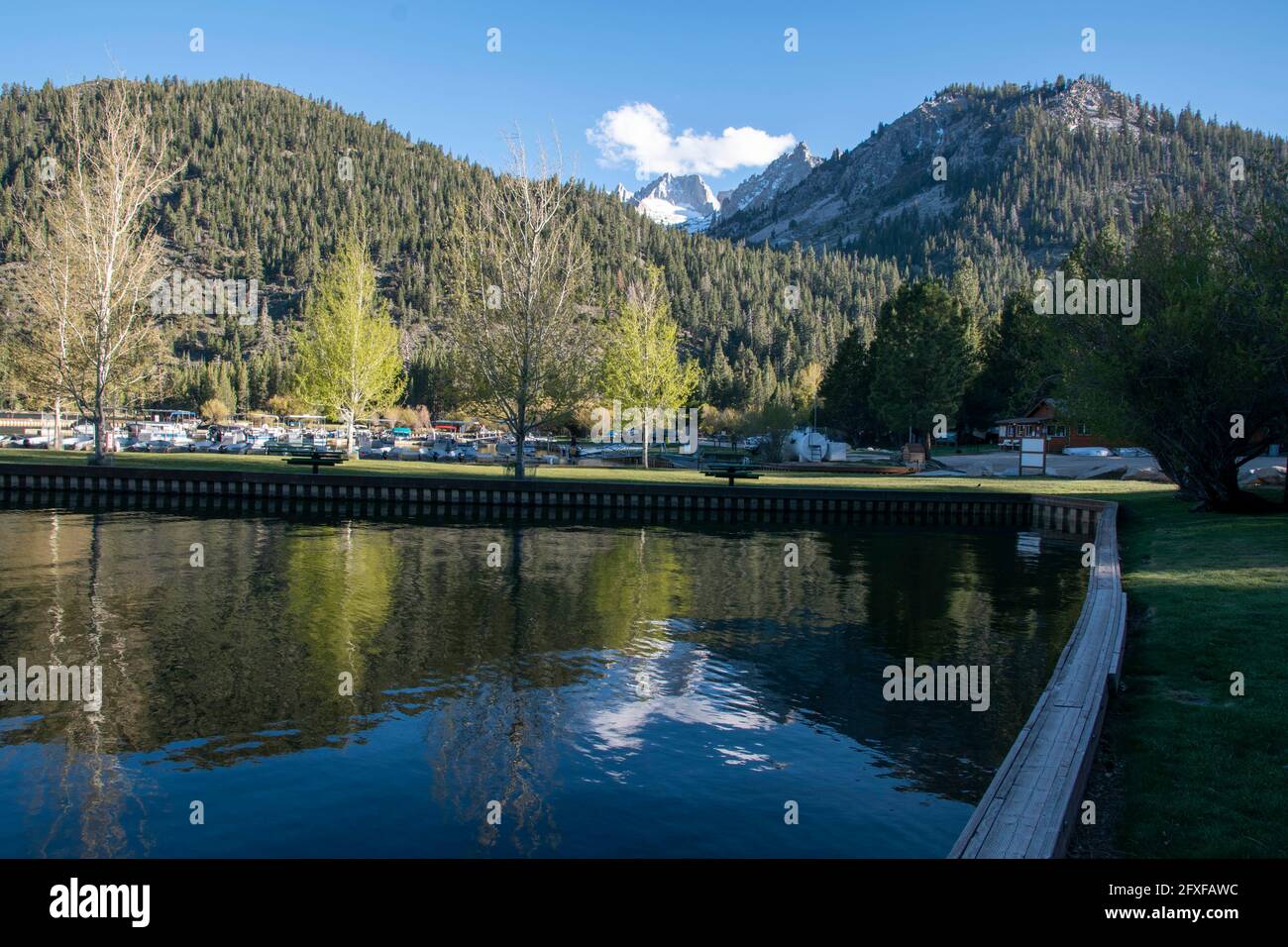 Twin Lakes are reservoirs in the high elevations of Mono County, CA ...