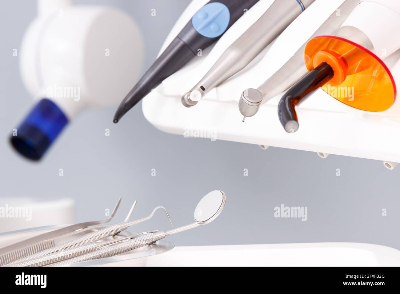 Set of dental tools, instruments, accessories and x-ray machine for ...