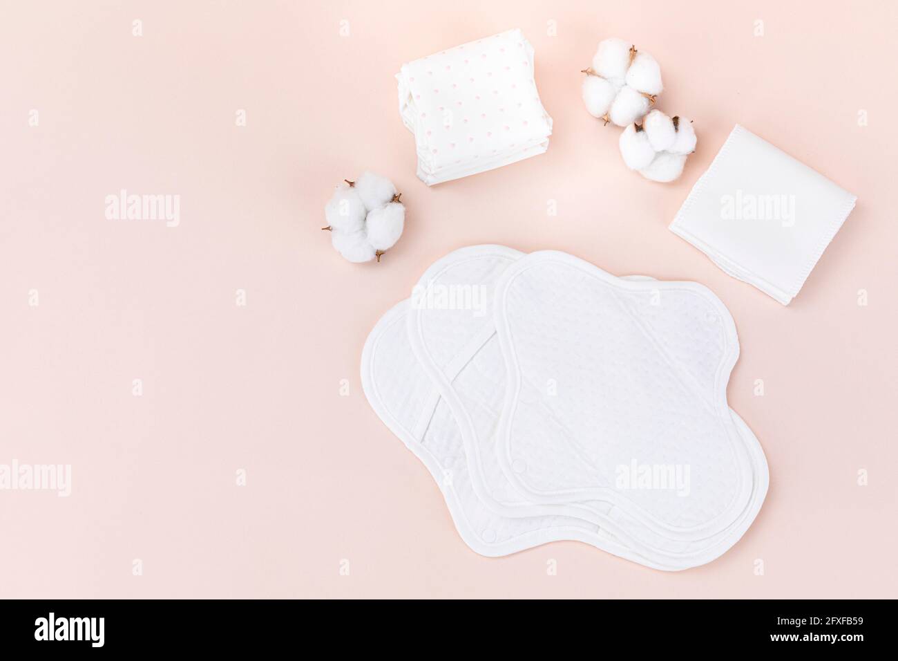 Zero waste- cotton sanitary napkin pad Stock Photo - Alamy