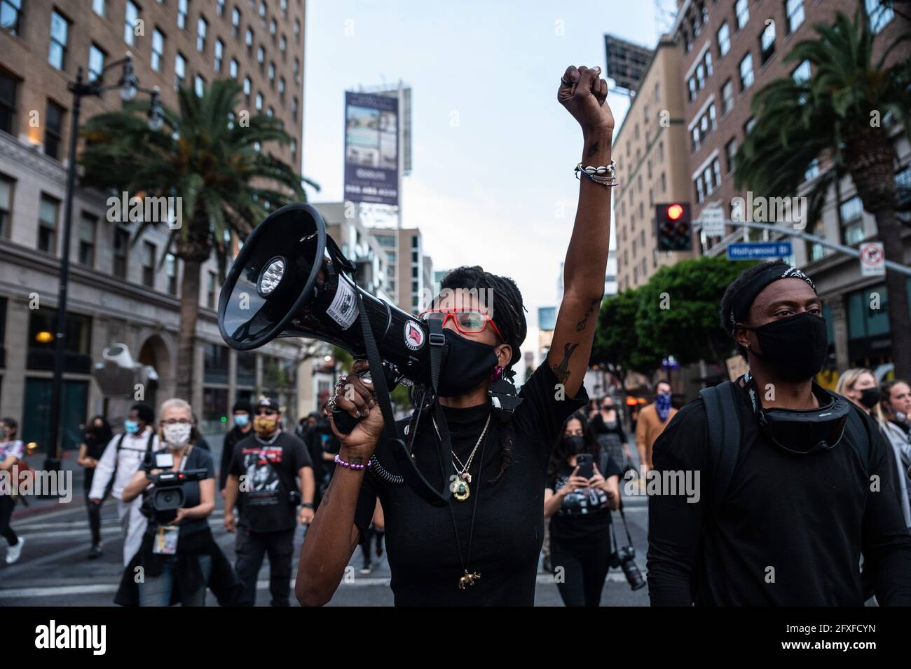 Los Angeles, CA, USA. 26th May, 2021. People marched in Hollywood in ...