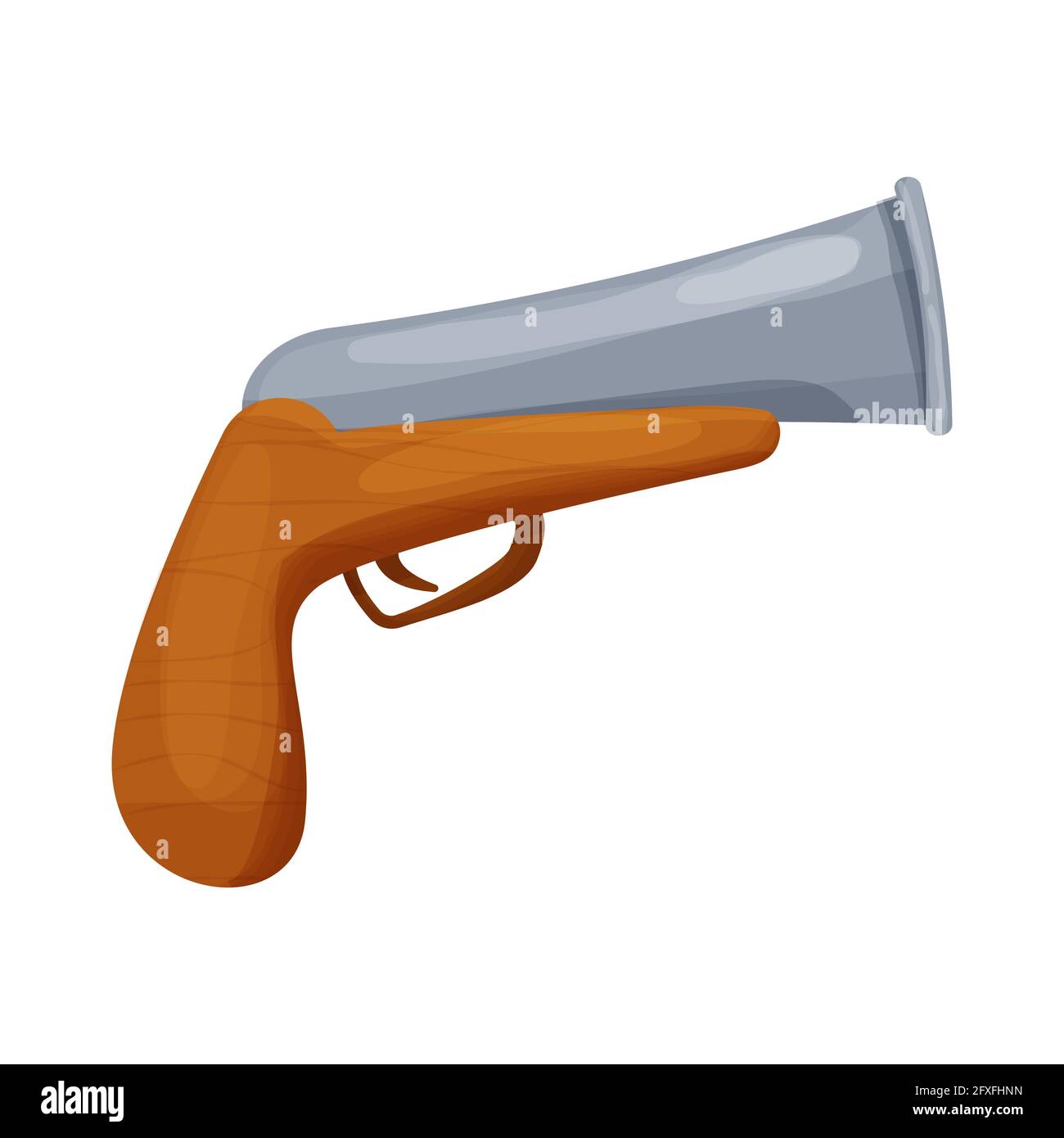 Revolver pistol weapon in Stock Vector Images - Alamy