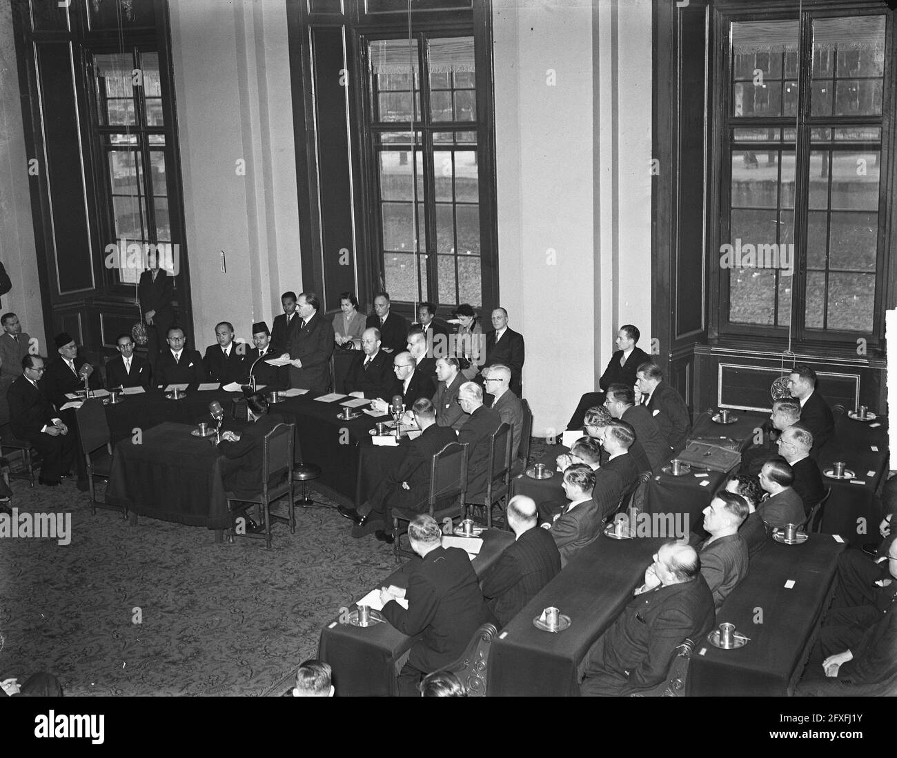 Second netherlands east indies ministerial conference hi-res stock ...