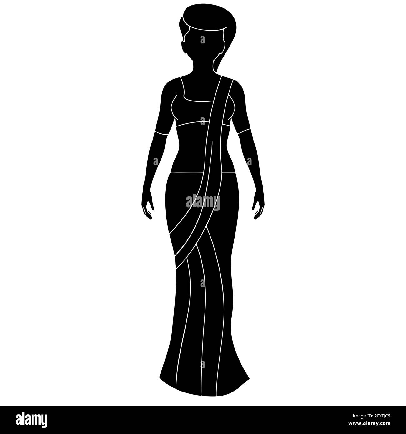 Saree model Cut Out Stock Images & Pictures - Alamy