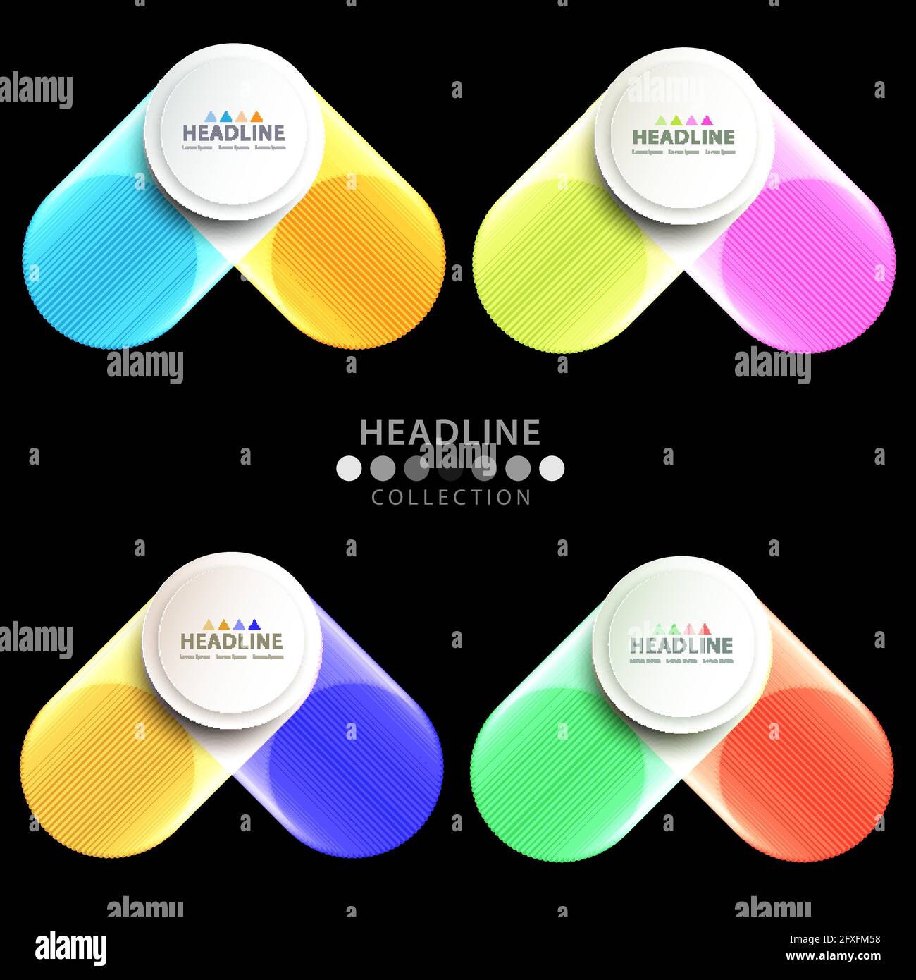 Brochure header colorful layout background template design collection ...