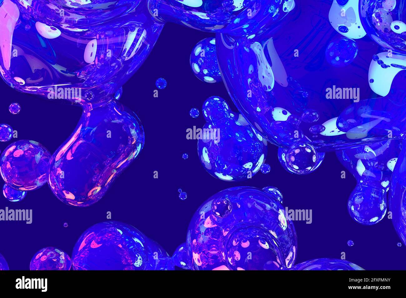 Creative soft focus soap shiny liquid abstract gradient background 3D ...