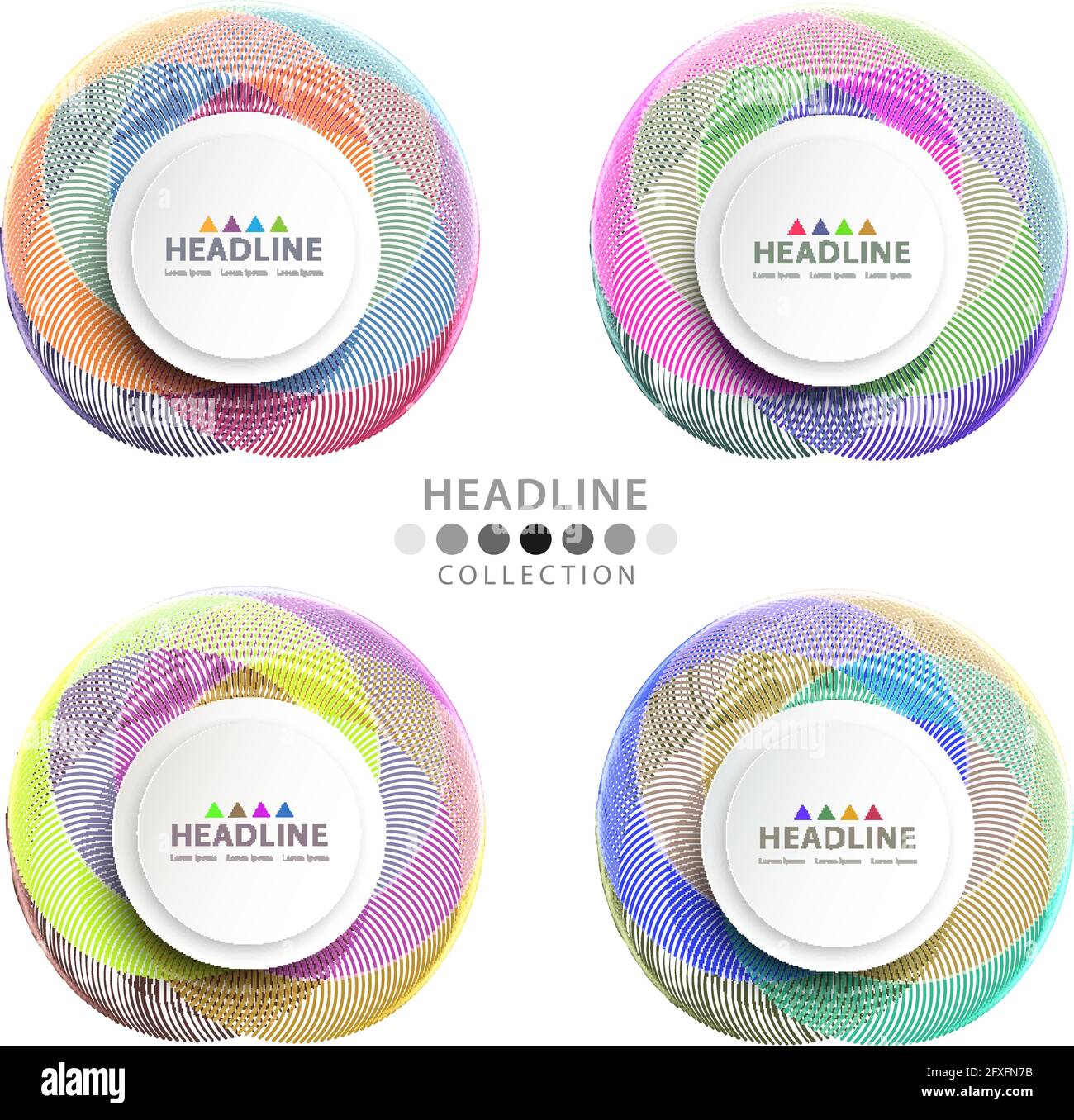 Brochure header colorful layout background template design collection ...