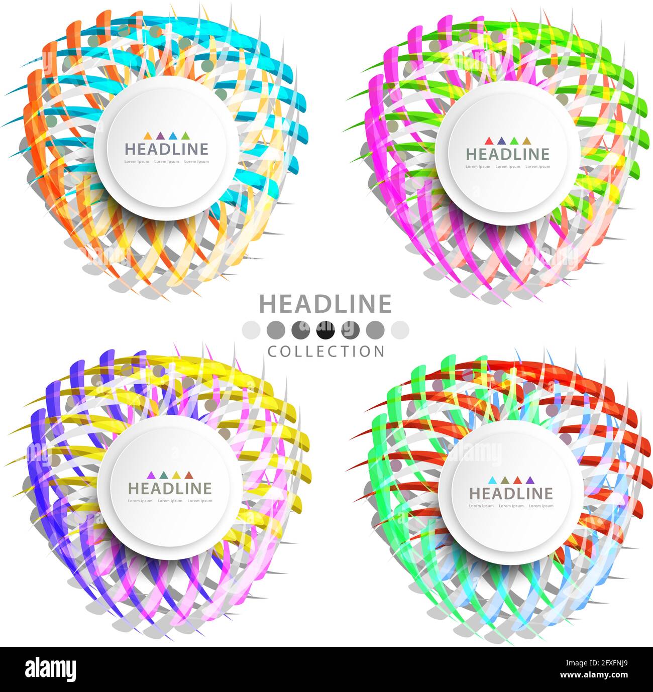Brochure header colorful layout background template design collection ...