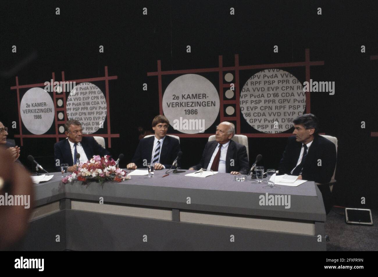 Results Lower House elections 1986; from left to right list leaders van ...