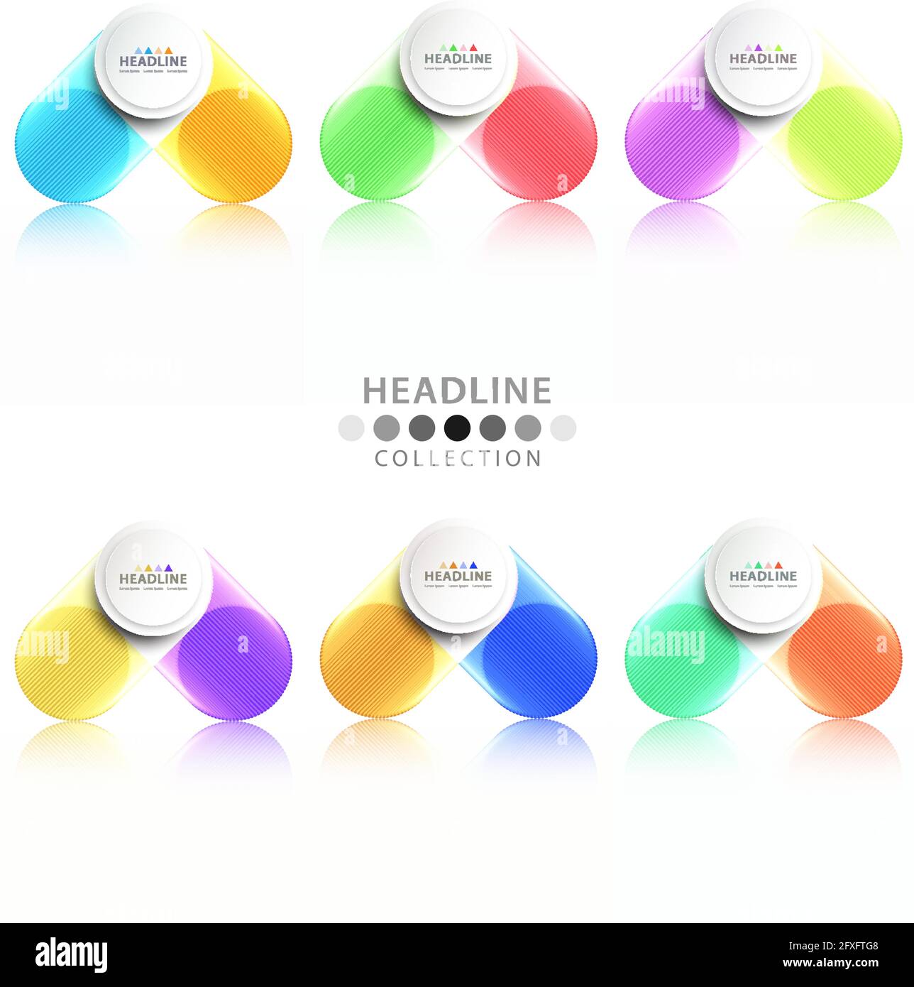 Brochure header colorful layout background template design collection ...