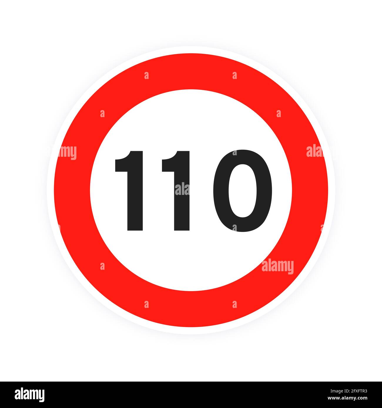 110 on highway Stock Vector Images - Alamy