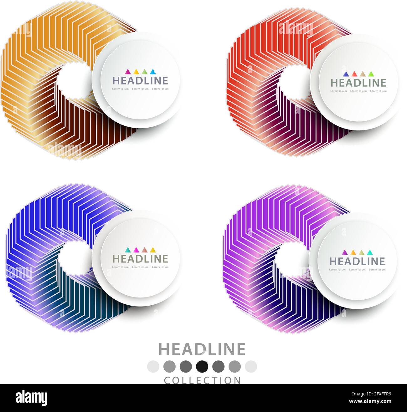Brochure header colorful layout background template design collection ...