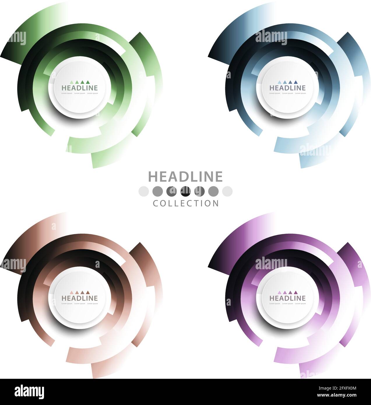 Brochure header colorful layout background template design collection ...