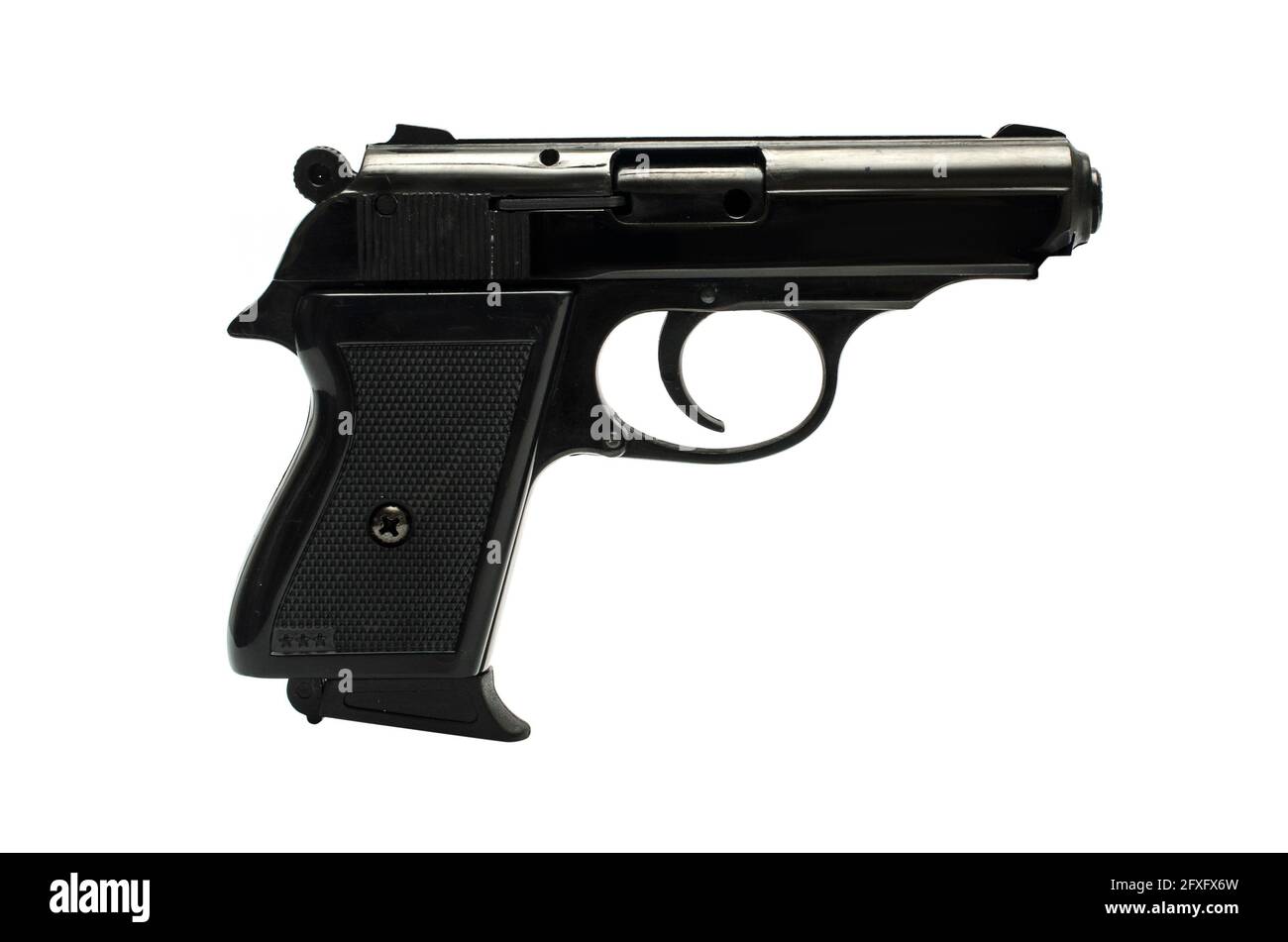 automatic pistol, handgun on a white background Stock Photo - Alamy