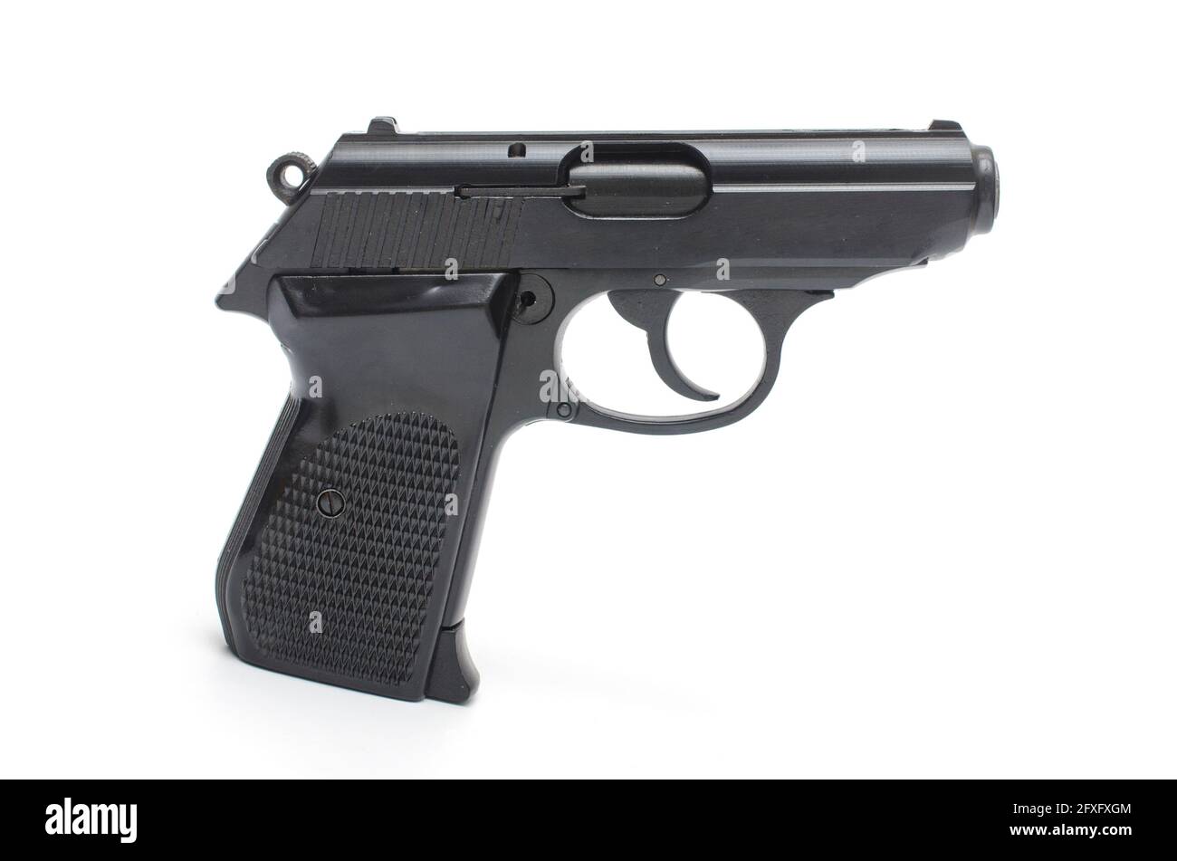 automatic pistol, handgun on a white background Stock Photo - Alamy