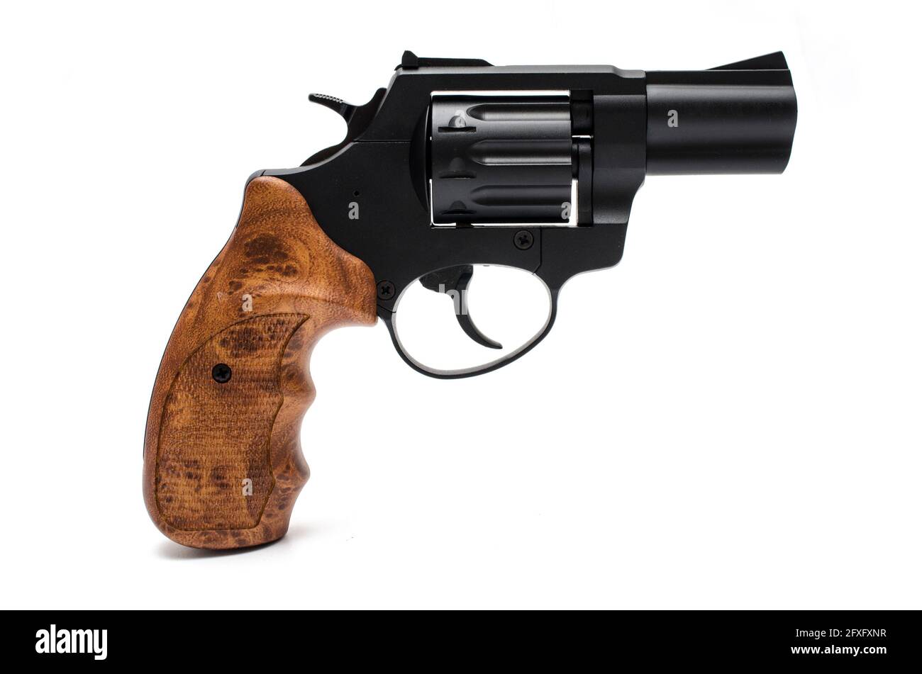 revolver isolated on a white background Stock Photo - Alamy