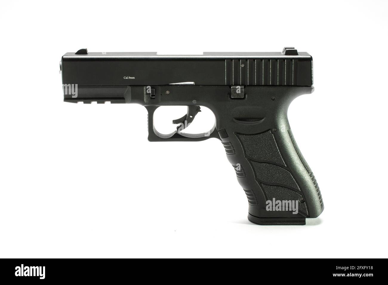 Gun, pistol isolated on white Stock Photo - Alamy