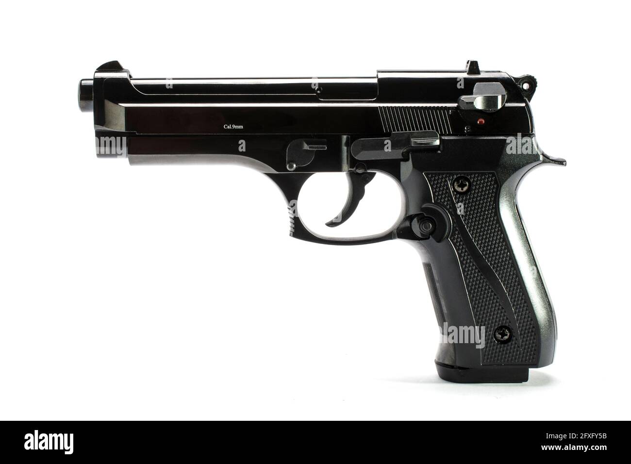 Gun, pistol isolated on white Stock Photo - Alamy