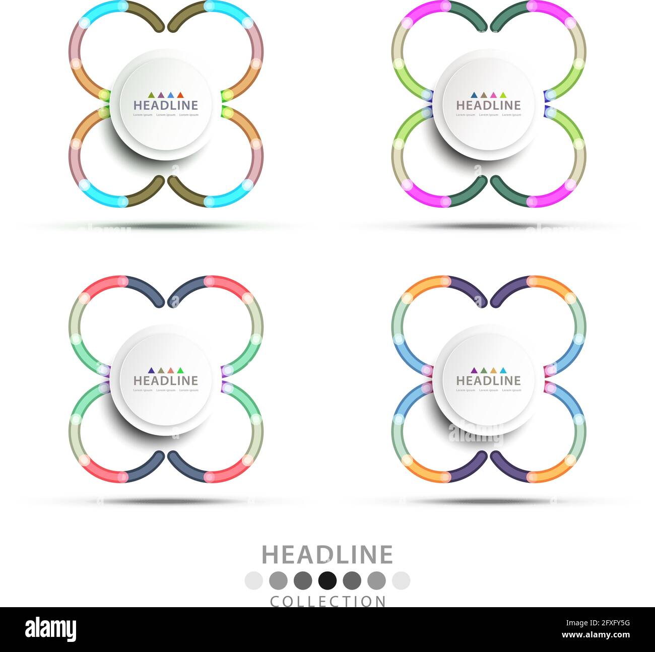 Brochure header colorful layout background template design collection ...
