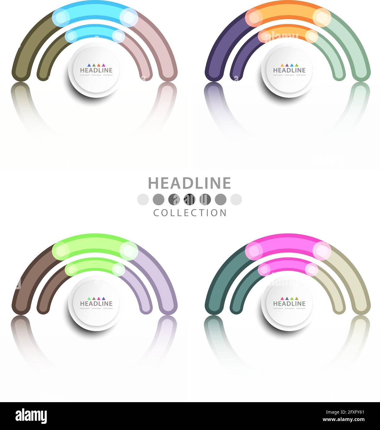 Brochure header colorful layout background template design collection ...