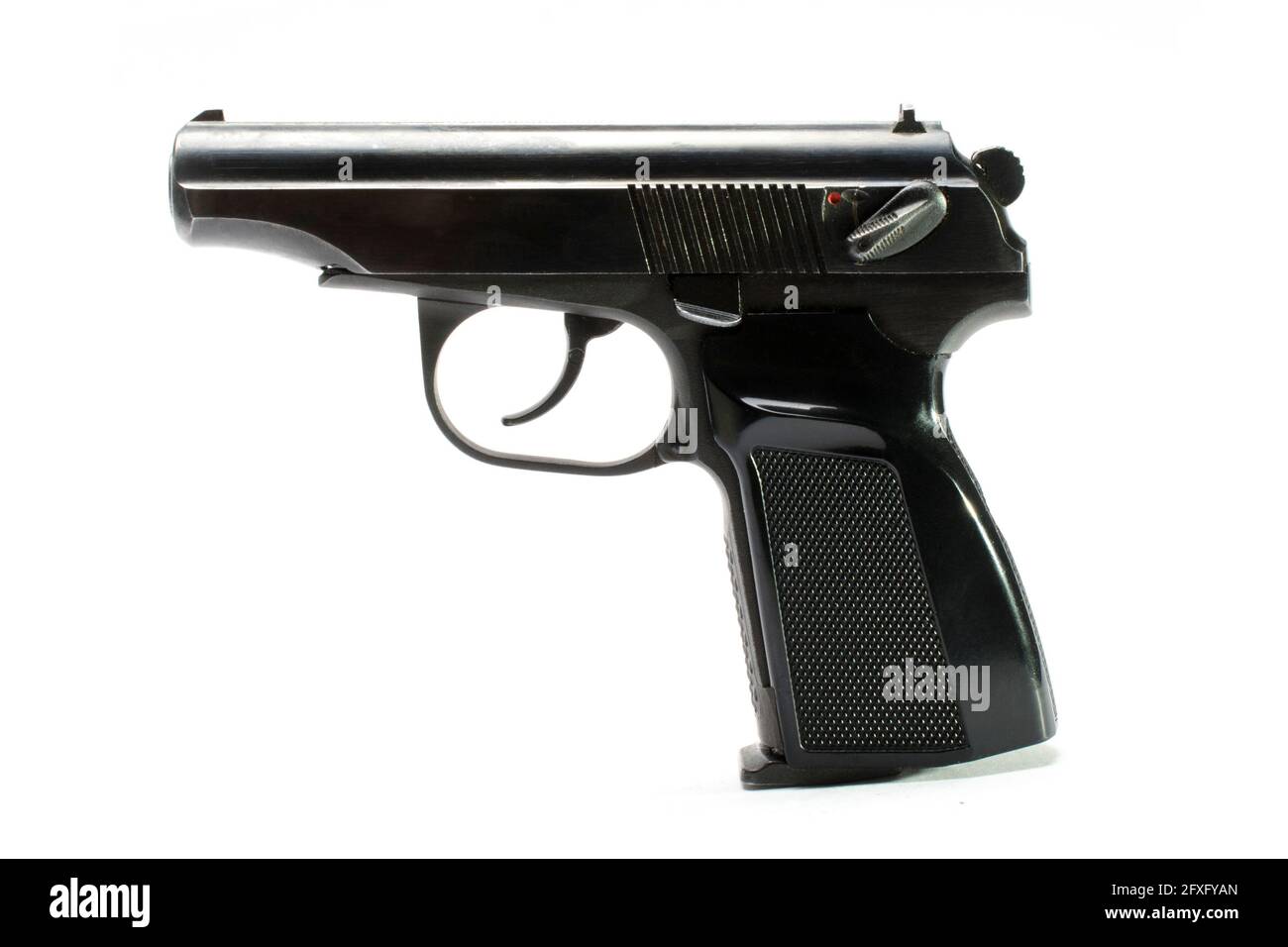 Gun, pistol isolated on white Stock Photo - Alamy