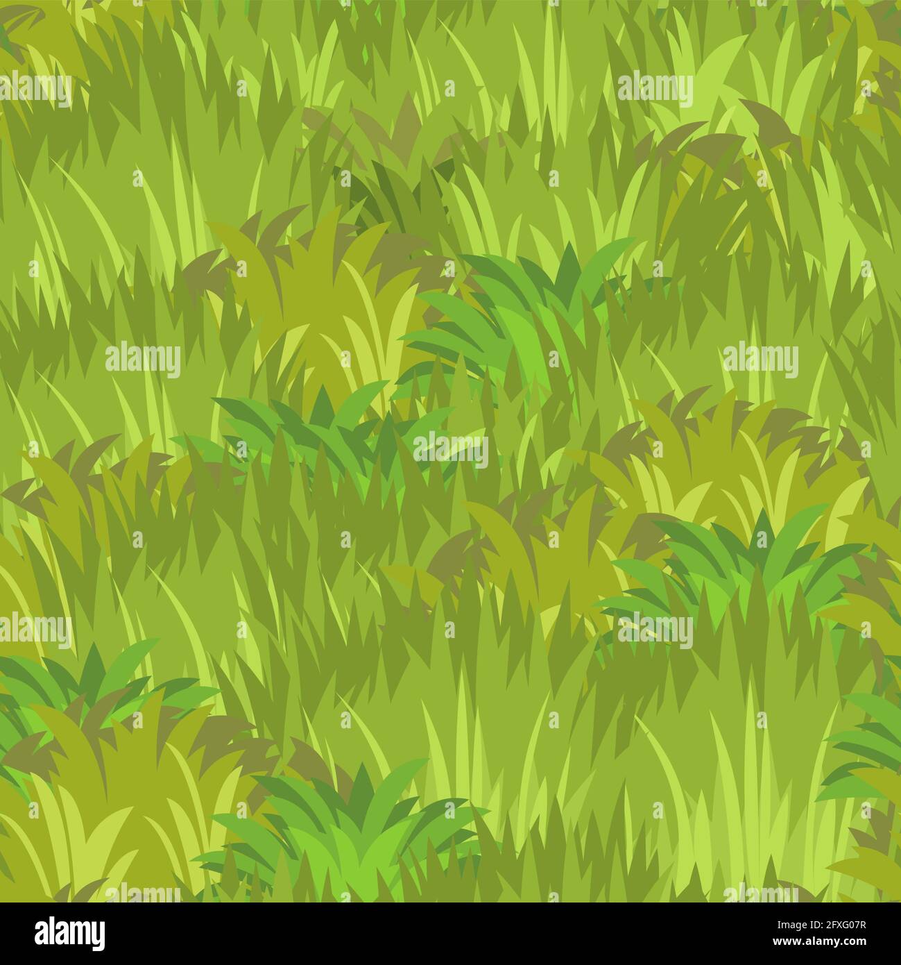 Seamless pattern. Close-up of a meadow with dense grass. Wild green ...