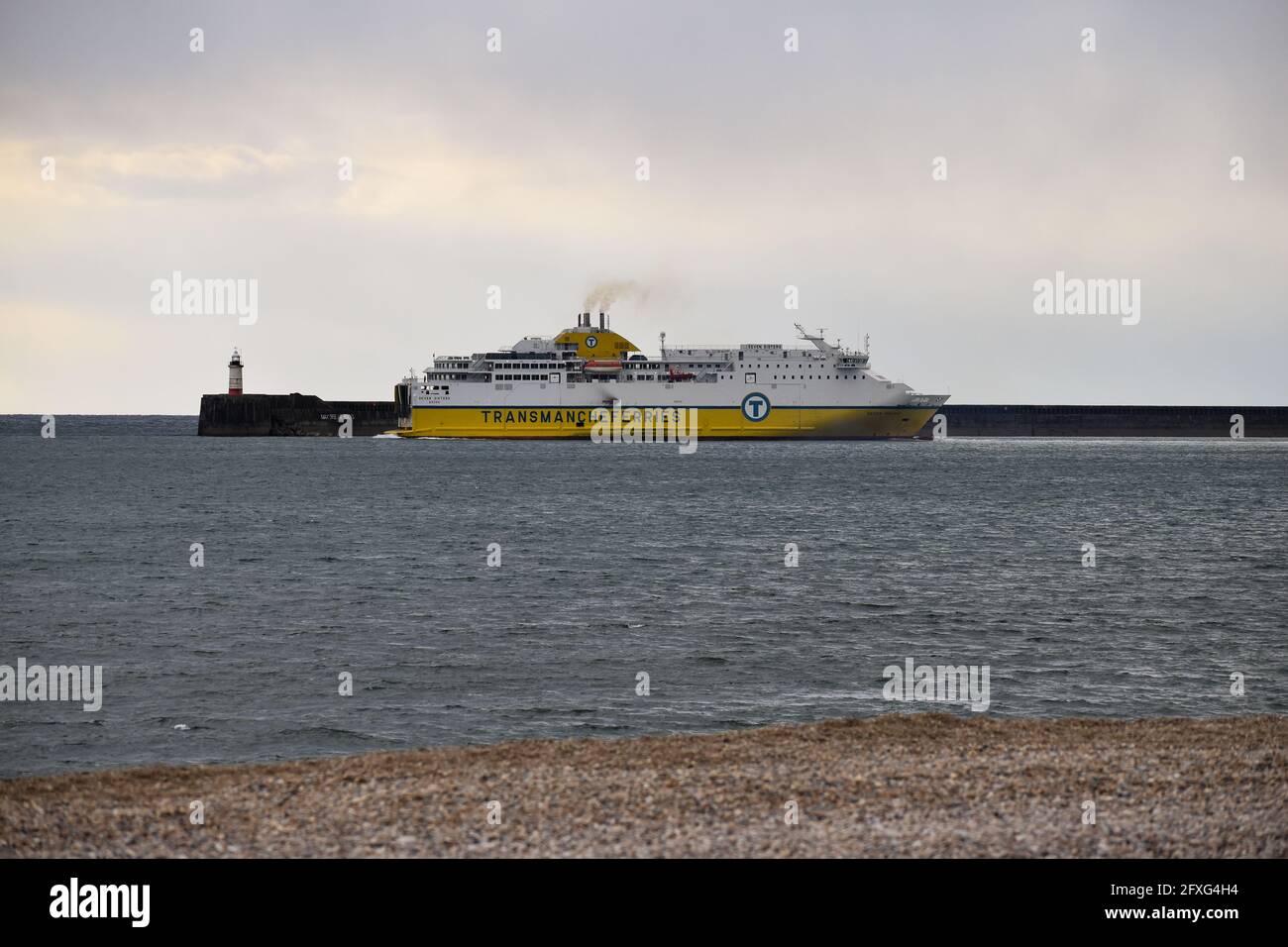 Newhaven Ferry 'Seven Sisters' leaving Newhaven Harbour bound for ...