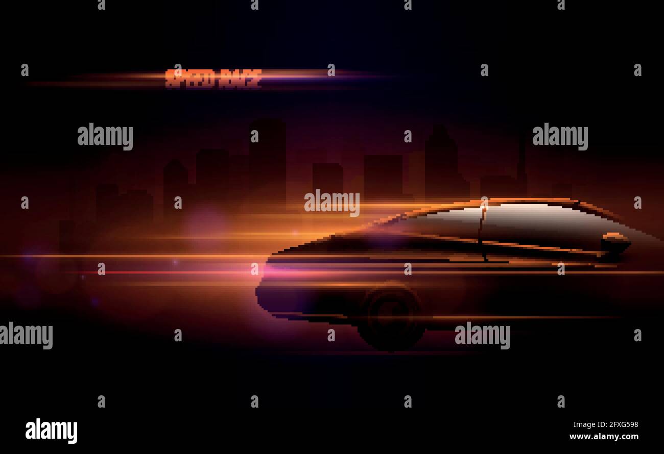 Street Lights Car Tail Lights Stock Vector Images - Alamy