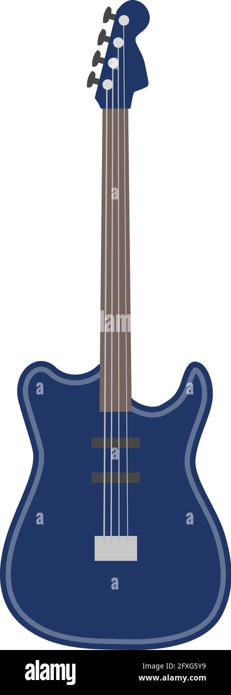 Bass guitar. Vector illustration that is easy to edit Stock Vector ...