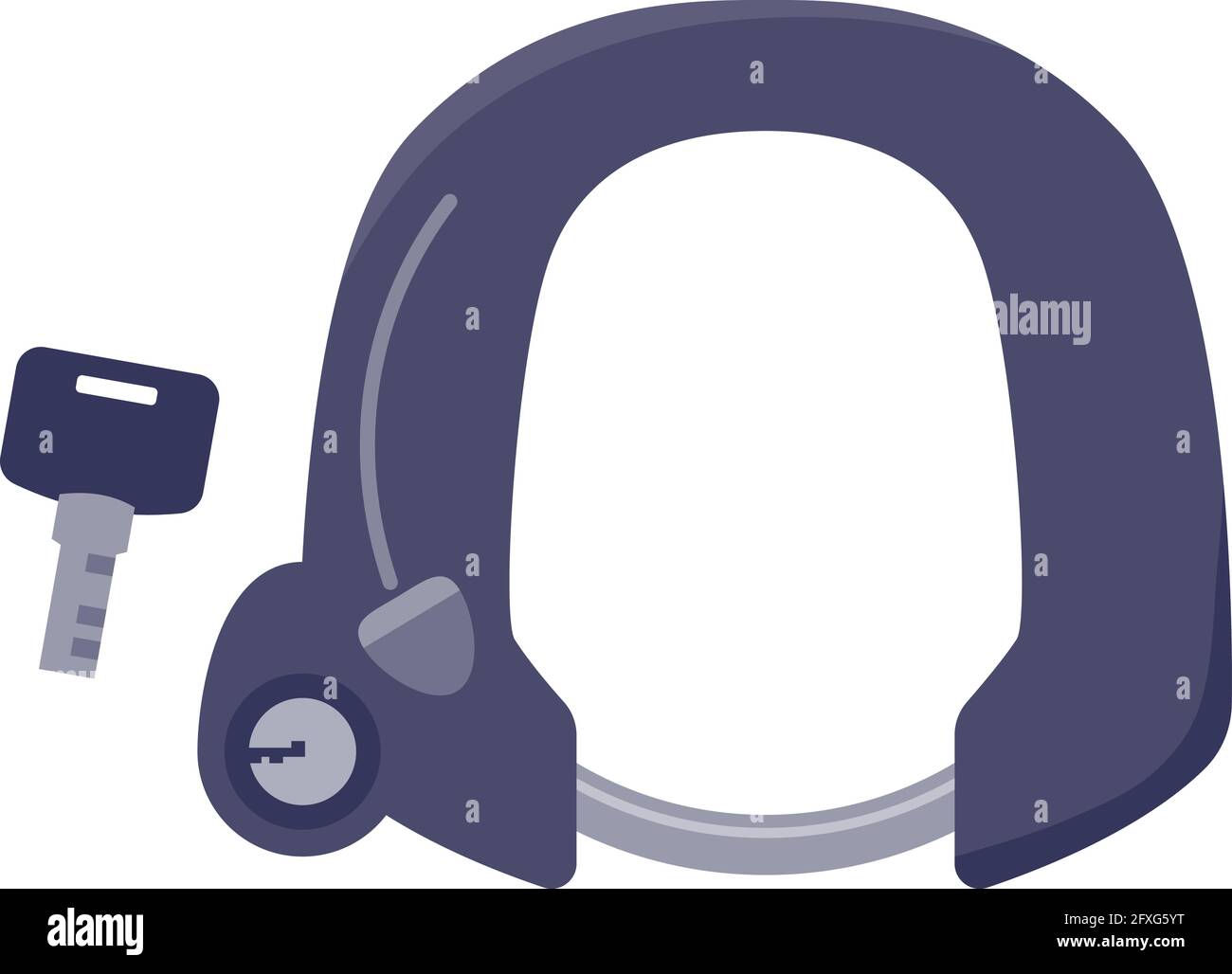 Lock lock for bicycle Stock Vector Images - Alamy