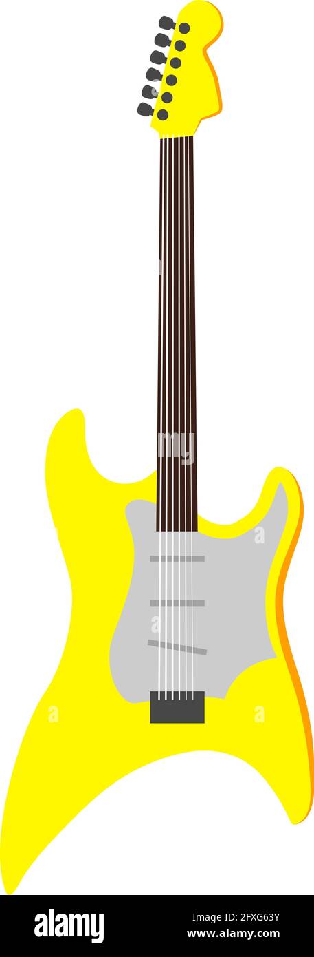 Electric Guitar. Vector illustration that is easy to edit Stock Vector ...