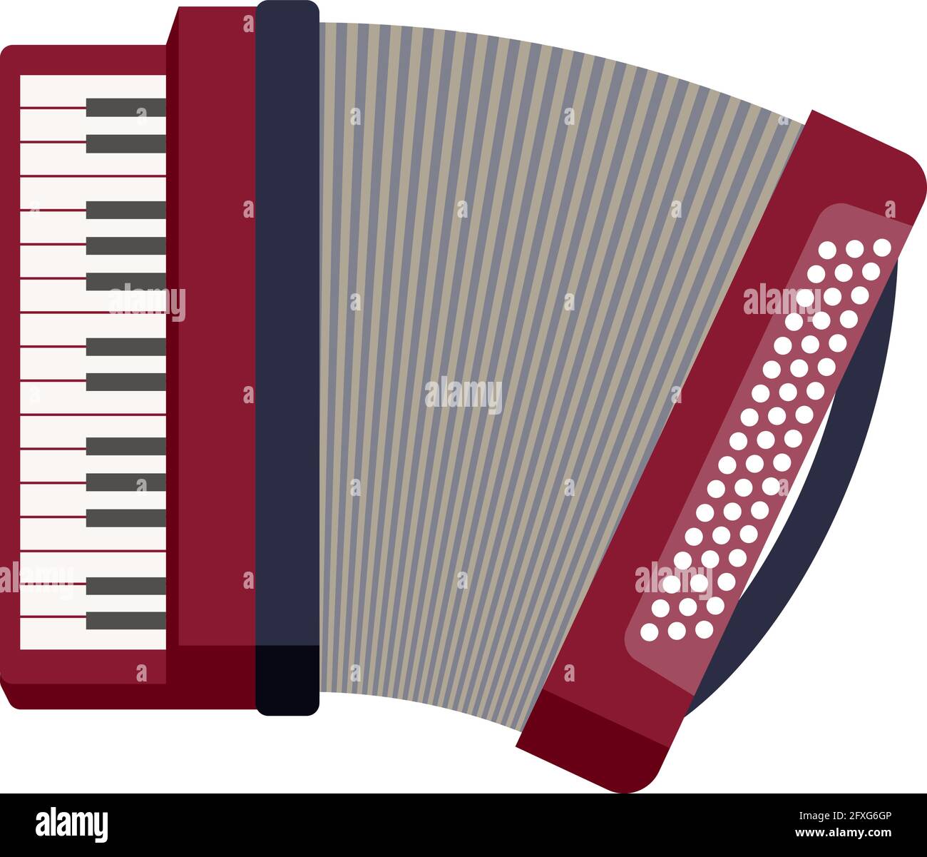 accordion. Vector illustration that is easy to edit Stock Vector Image ...