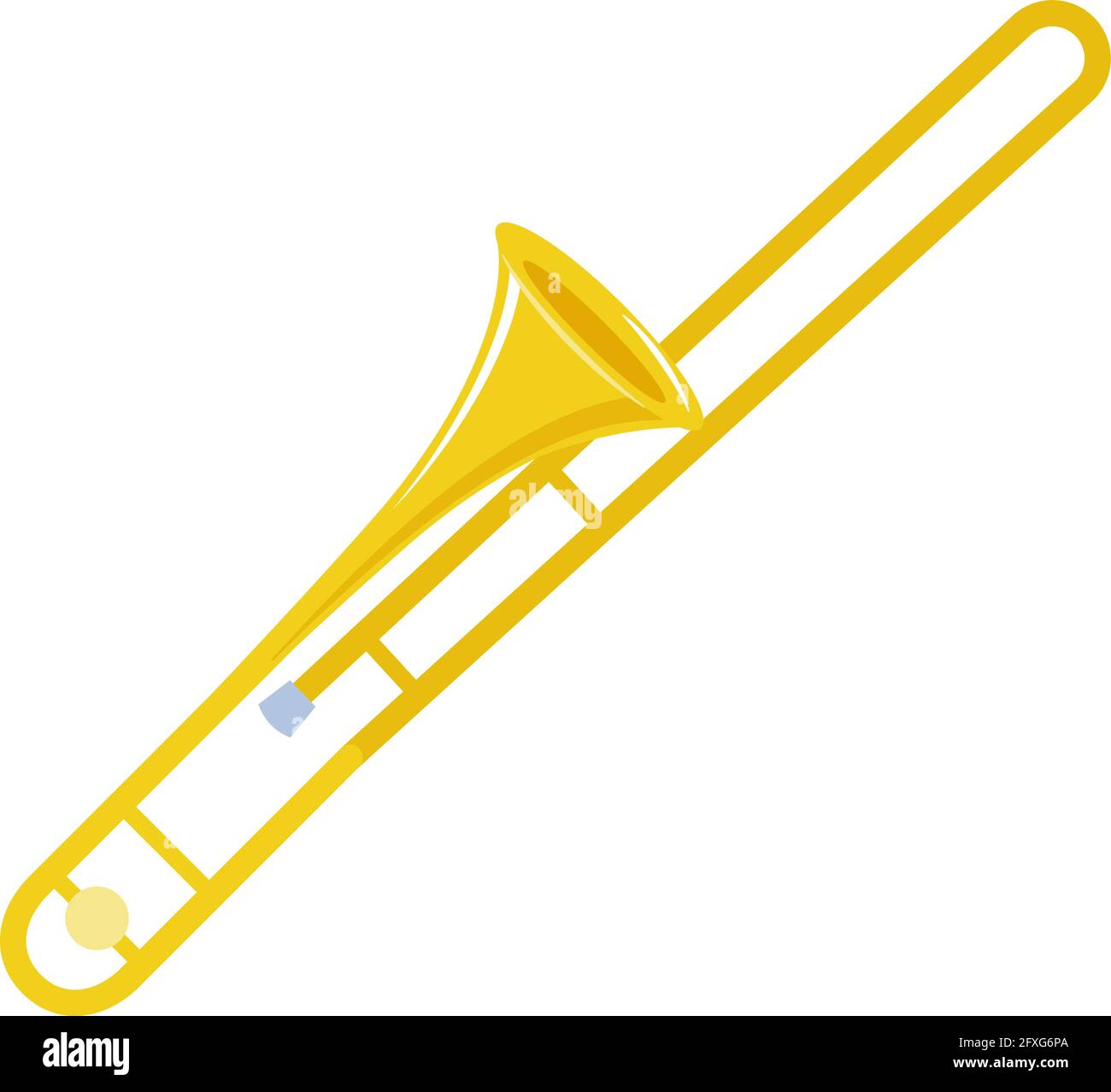 trombone. Vector illustration that is easy to edit Stock Vector Image ...