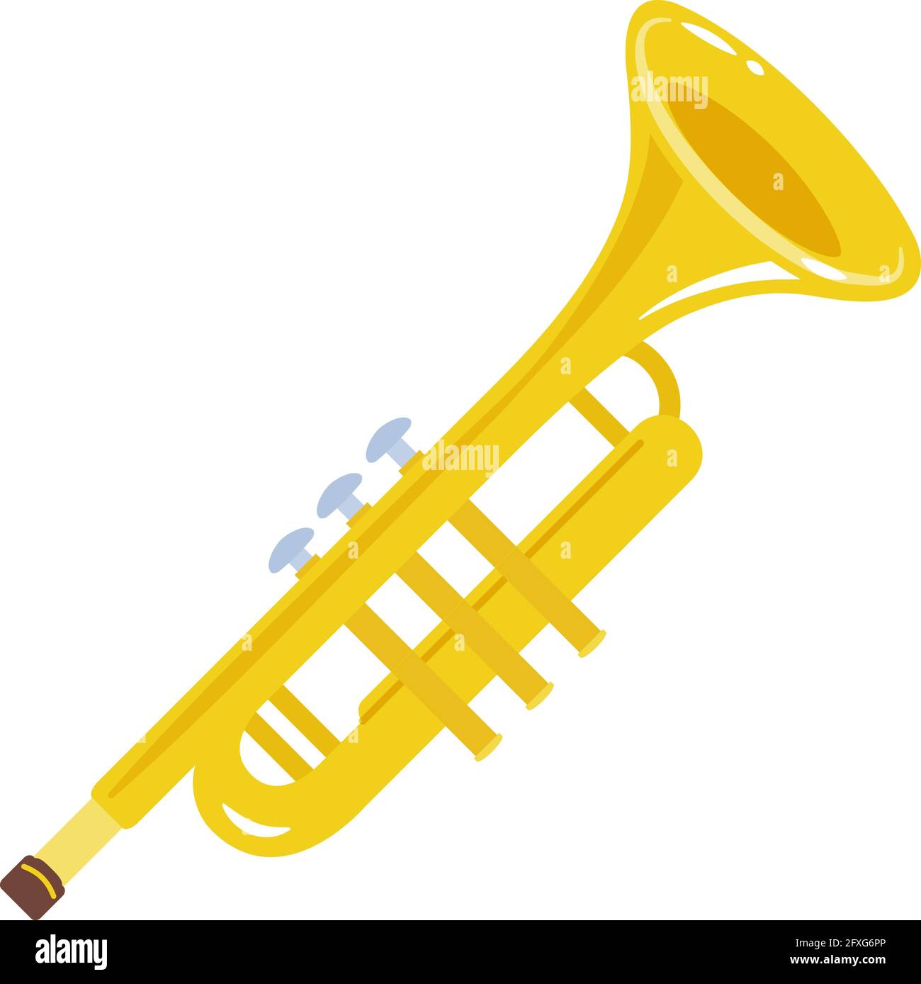 trumpet. Vector illustration that is easy to edit Stock Vector Image ...