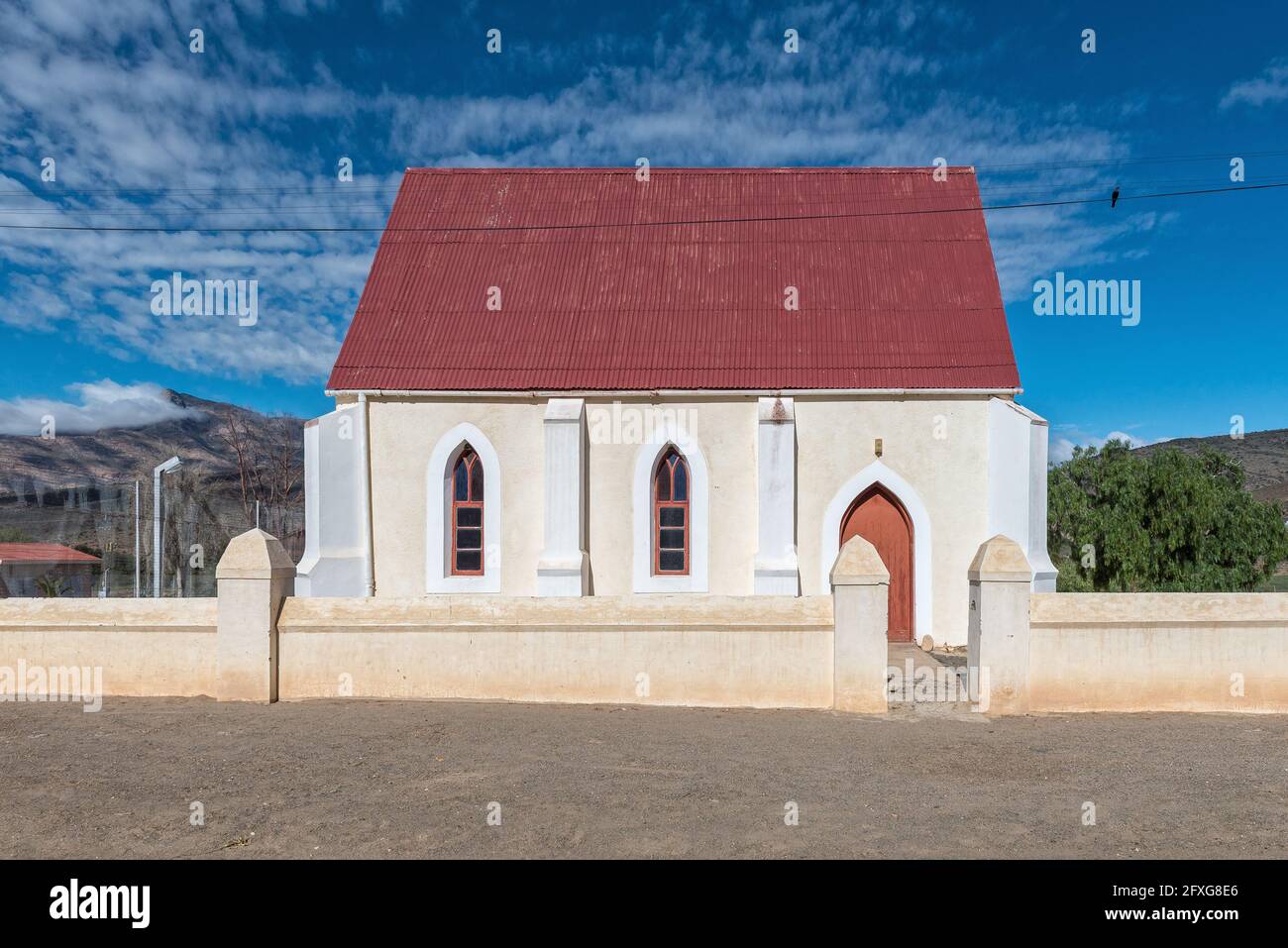 KLAARSTROOM, SOUTH AFRICA - APRIL 5, 2021: A street scene, with the ...