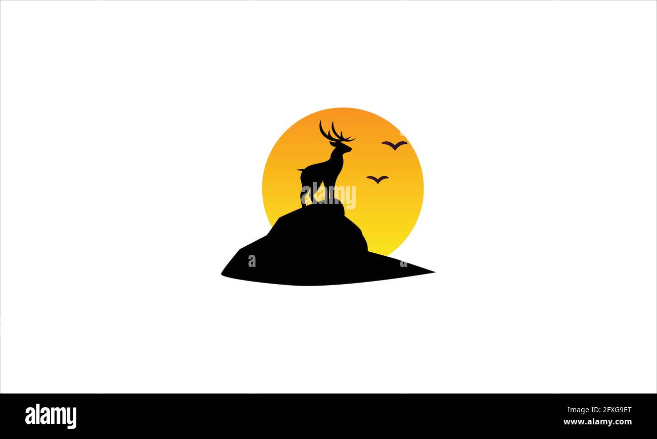 Set mountain silhouette on Stock Vector Images - Alamy