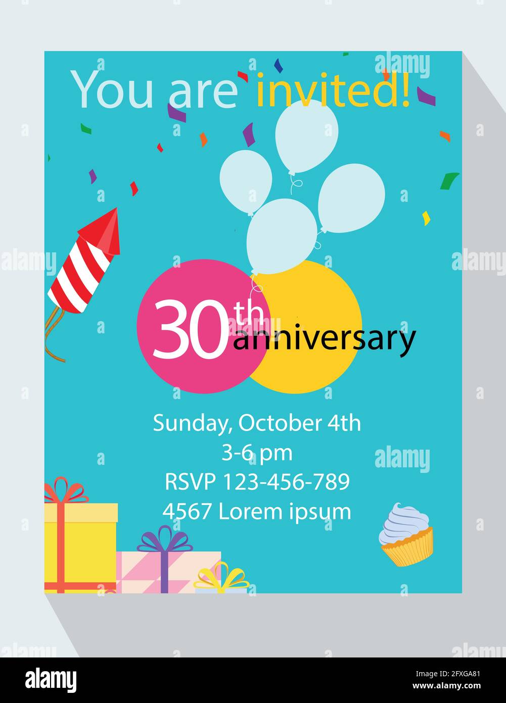 30th Anniversary Invitations