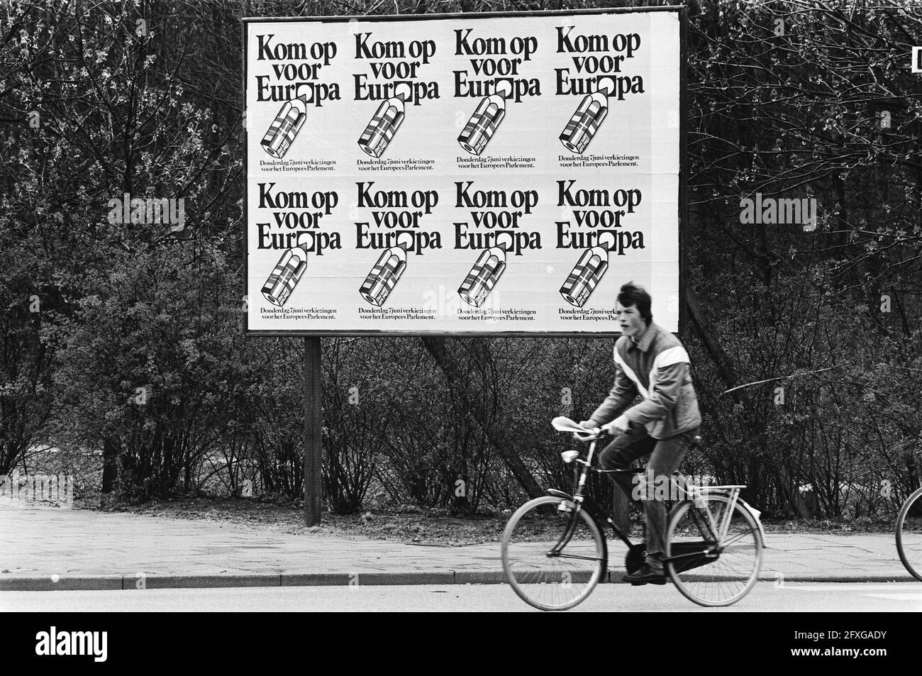 Election signs for the European Parliament in The Hague, May 1, 1979 ...