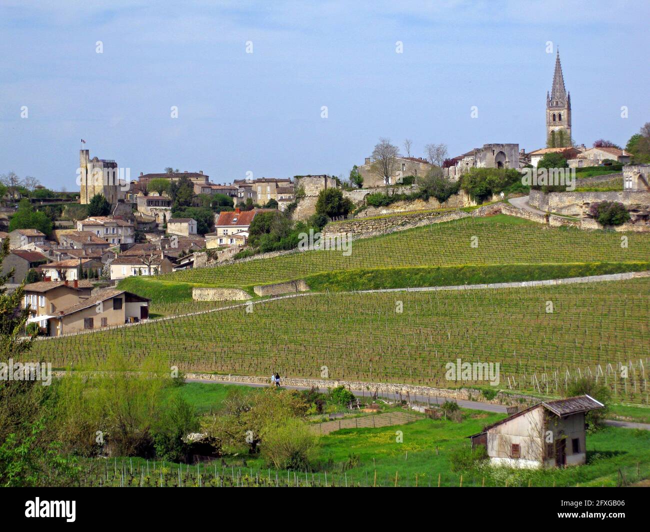 The village and vineyards of Saint-Émilion in France Stock Photo - Alamy