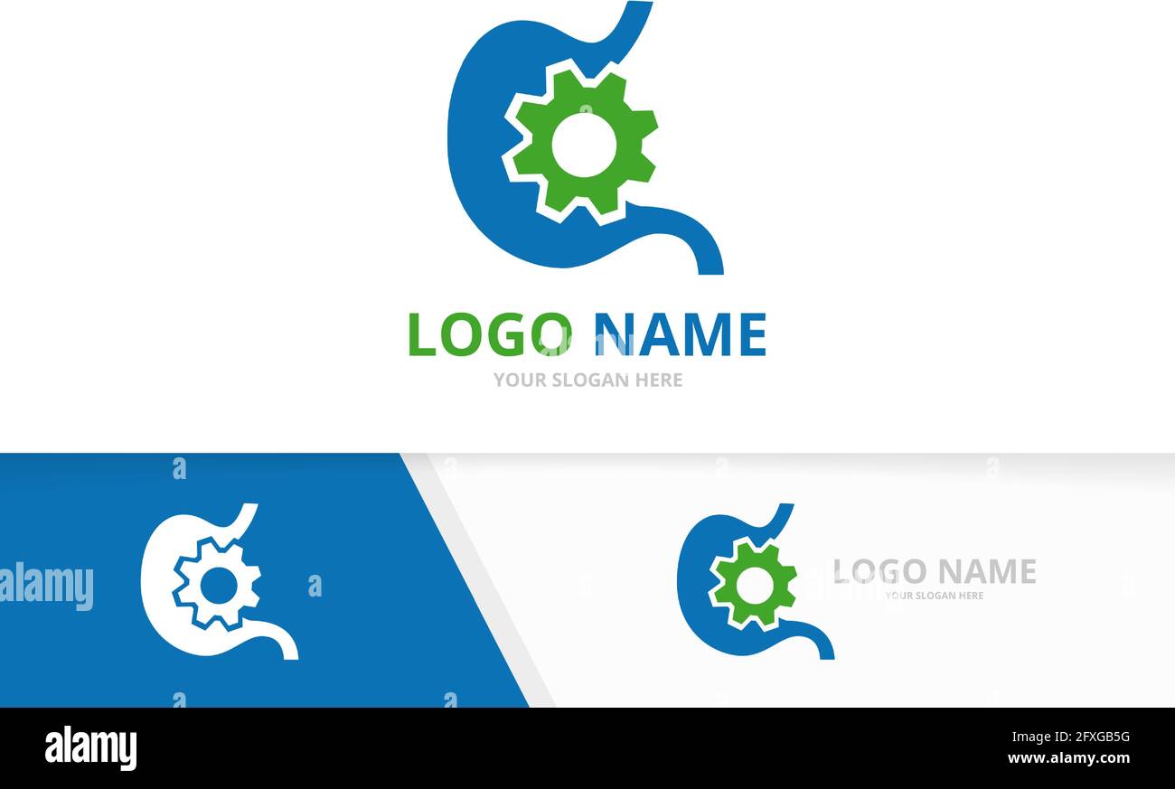 Vector mechanic stomach logo combination. Gastrointestinal tract and ...