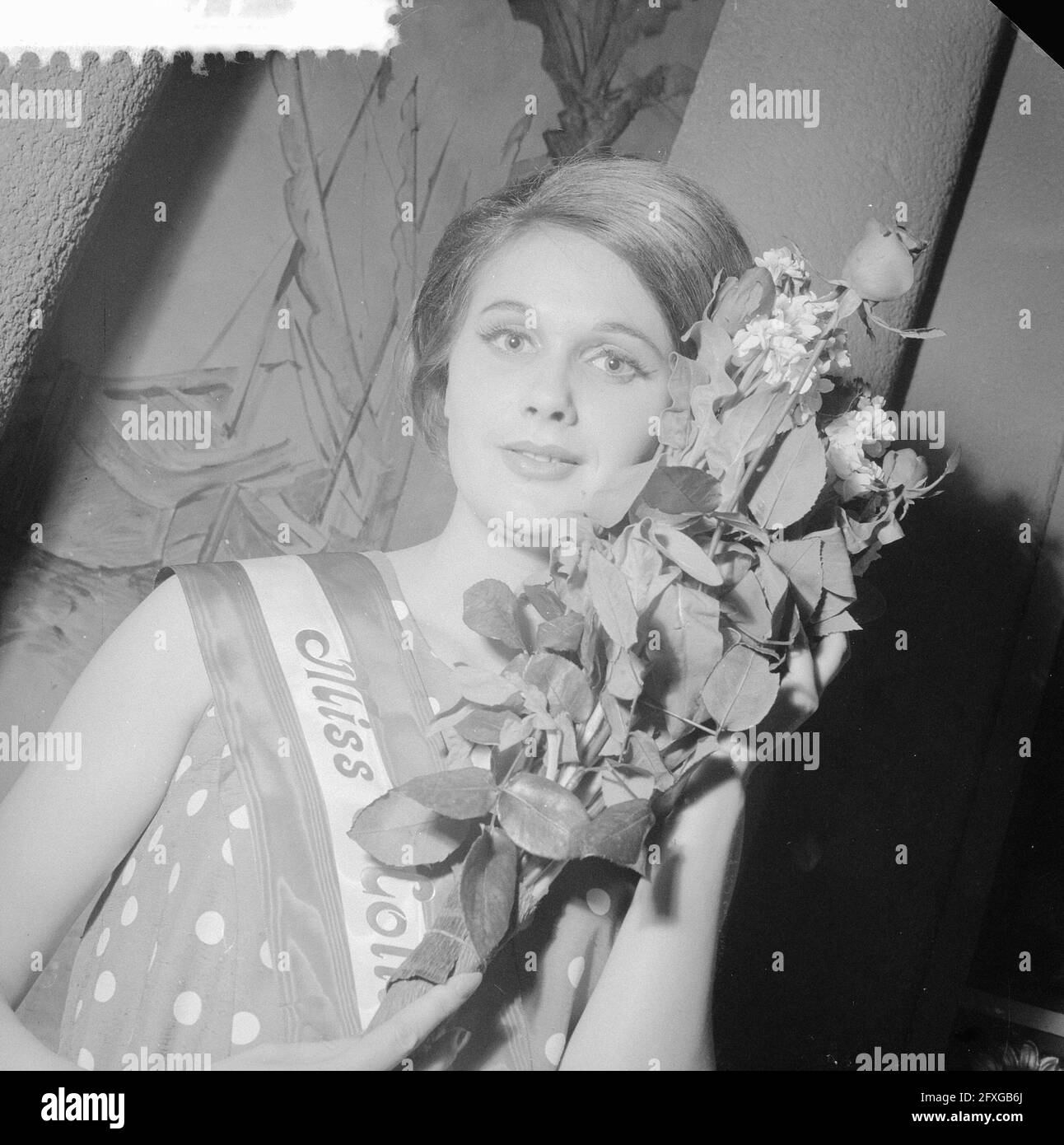 Election Miss Holland 1961. Winner Annemarie Brink, May 17, 1961, miss ...