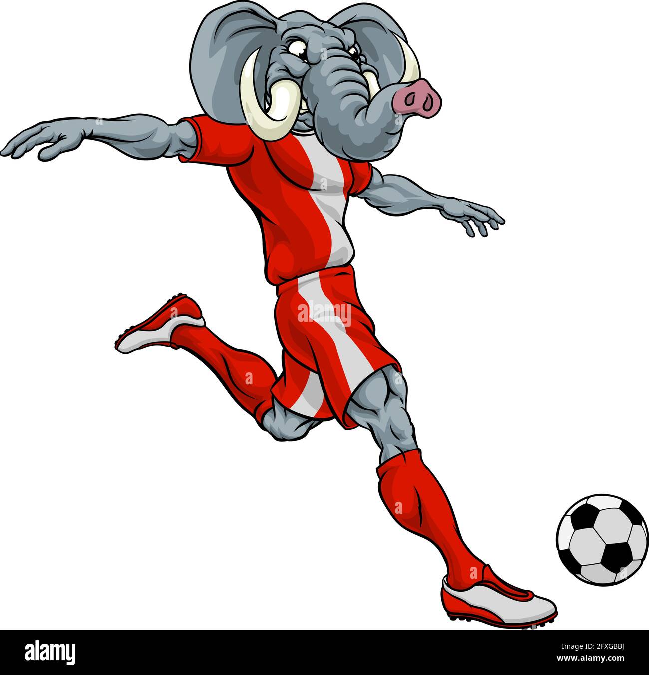 Baby Elephants Playing Soccer