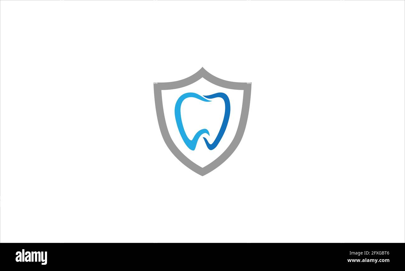 Dental tooth sheild logo hi-res stock photography and images - Alamy