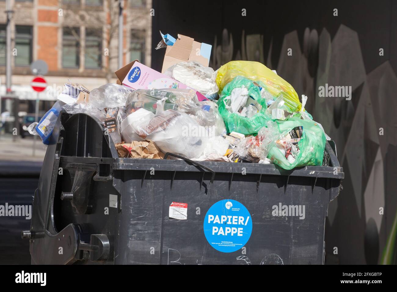 Residual waste, waste container, Germany, Europe Stock Photo - Alamy